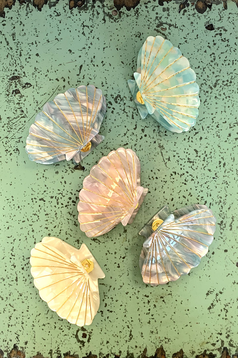 Large Seashell Hair Claw — Tangerine Goods